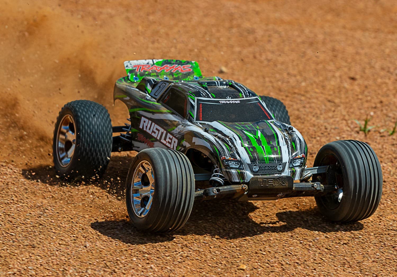 Buy TRA37054-1GRN - Traxxas Rustler 2WD XL-5 2.4GHz RTR Stadium Truck ...